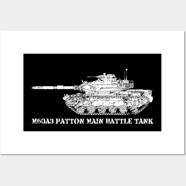 M60A3 Patton US Army Tank Cutout Silhouette Gift - M60a3 Patton Tank ...
