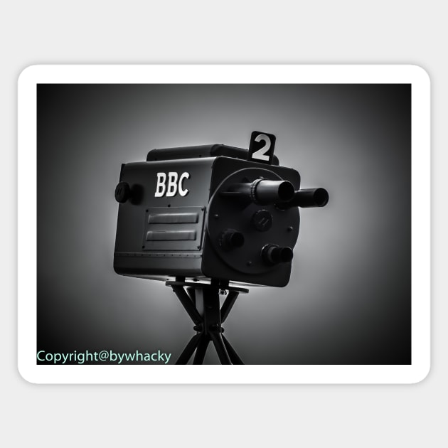 Retro bbc camera - Bywhacky - Sticker | TeePublic
