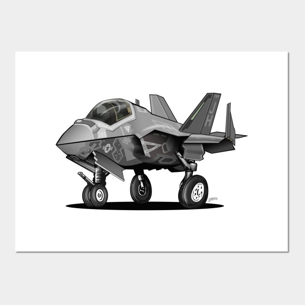 F-35C Lightning II Joint Strike Fighter Illustration - F 35 - Posters ...