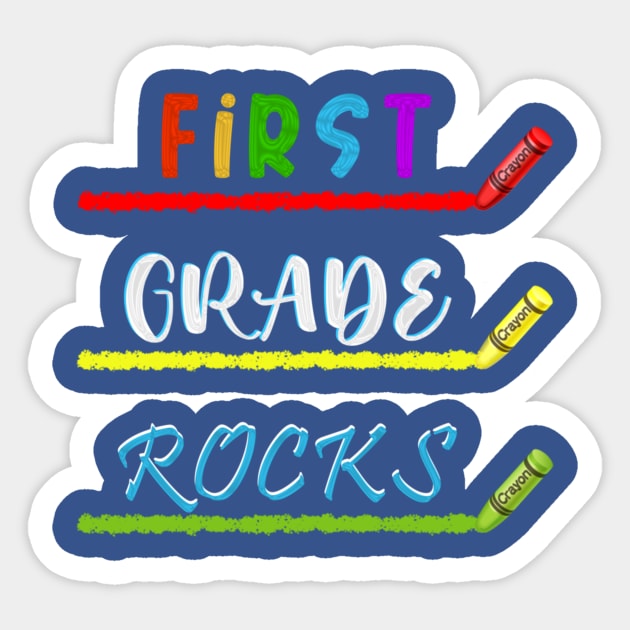 1st grade rocks 2 - 1st Grade Rocks 2 Shop - Sticker | TeePublic