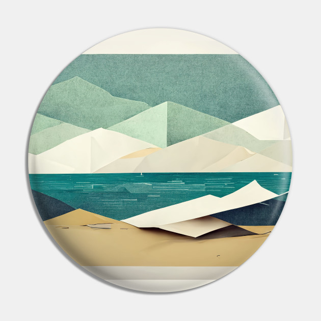 Seaside Cliff Views - Abstract Papercraft Landscape - Landscape - Pin ...