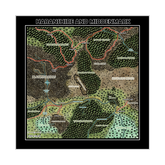 Map from Night Below - Map - T-Shirt | TeePublic