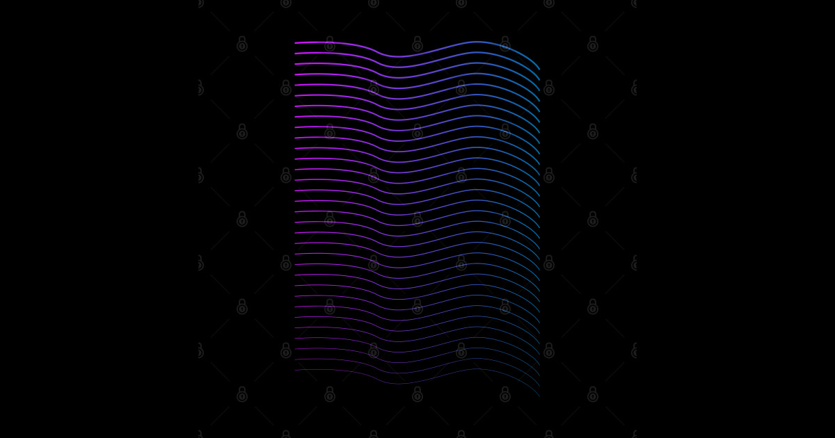 synthwave lines gradient - Synthwave - Sticker | TeePublic