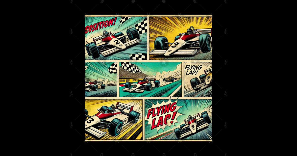 F1-Comic Book style design - F1 - Sticker | TeePublic