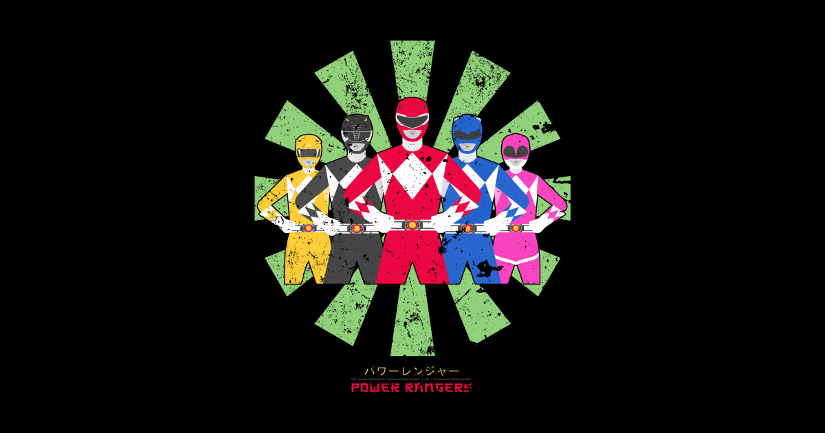 Power Rangers Retro Japanese - Power Rangers - Posters and Art Prints ...
