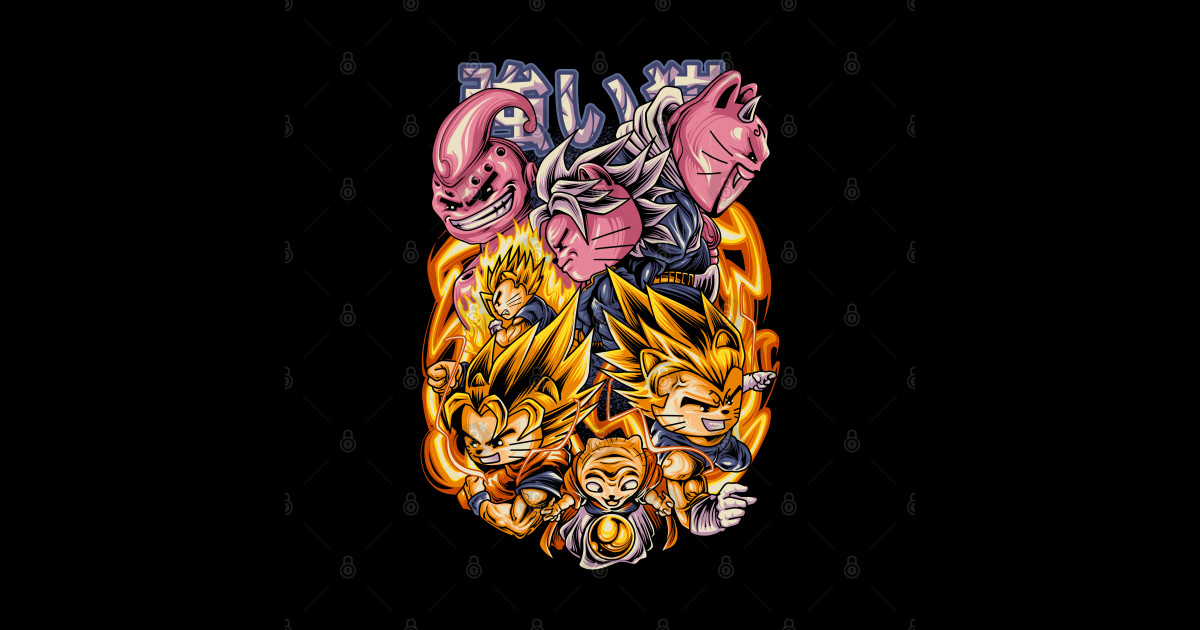 Majin cats - Cat - Sticker | TeePublic