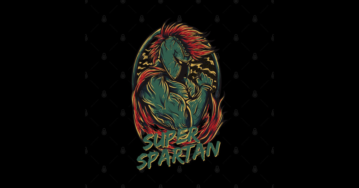 Retro Gladiator Super Spartan - Spartan Warrior - Sticker | TeePublic