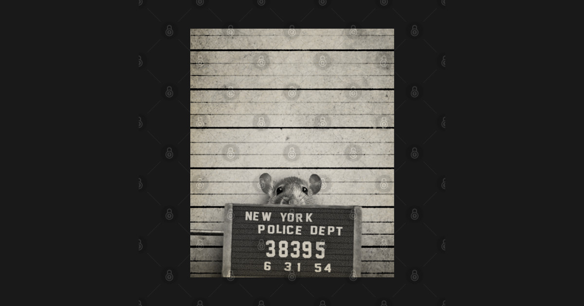 Mugshot Series 7 (Rat) by Buck Tee - Eat Trash - T-Shirt | TeePublic