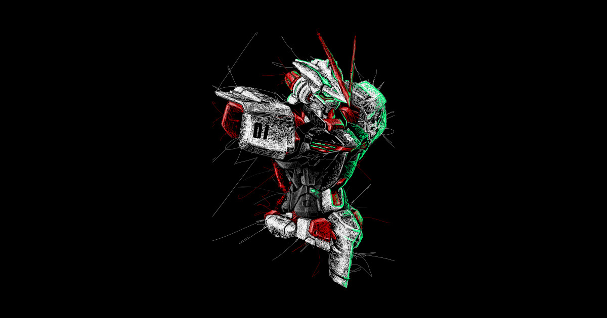 Gundam Astray Red Frame - Gundam - Sticker | TeePublic