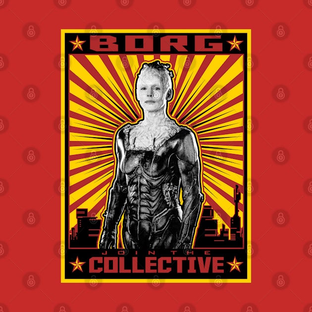 STAR TREK - Borg Collective propaganda poster - Cyborg Science Fiction ...