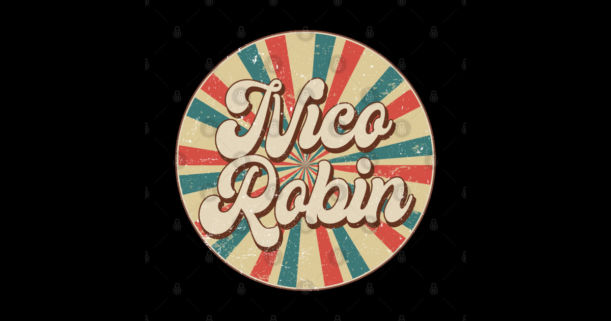 Circle Design Robin Proud Name Birthday Anime - Nico - Sticker | TeePublic