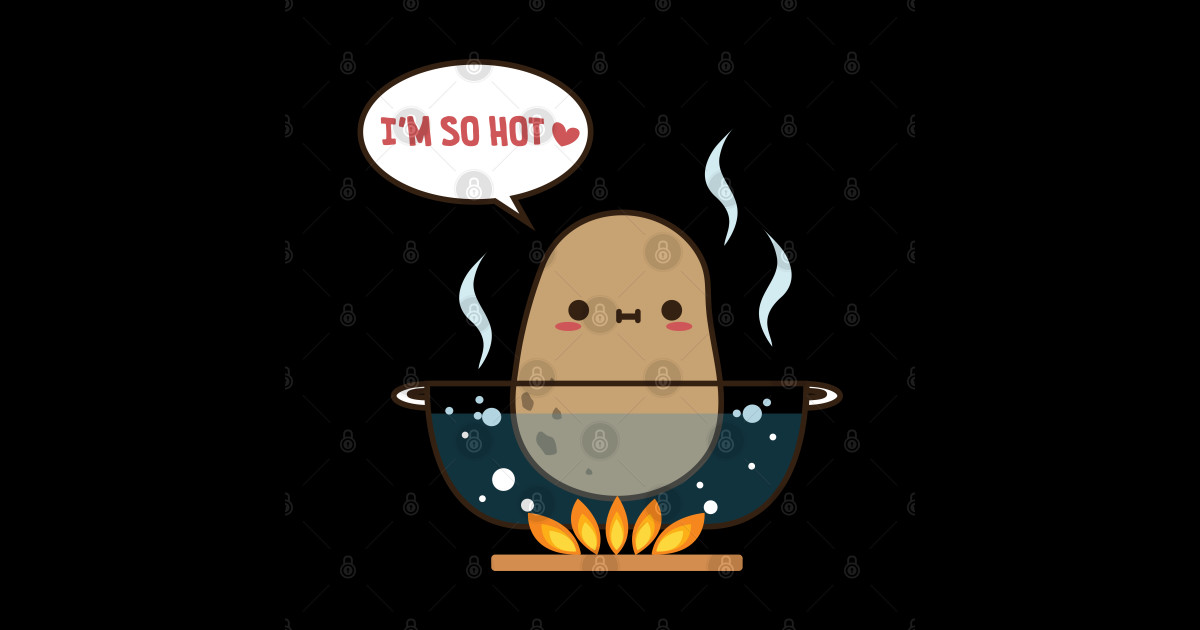 Hot Potato - Potato - Sticker | TeePublic