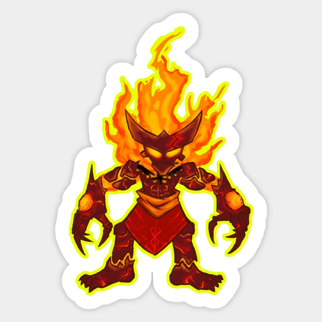 Malus arch demon of wrath art demon - Demon - Sticker | TeePublic