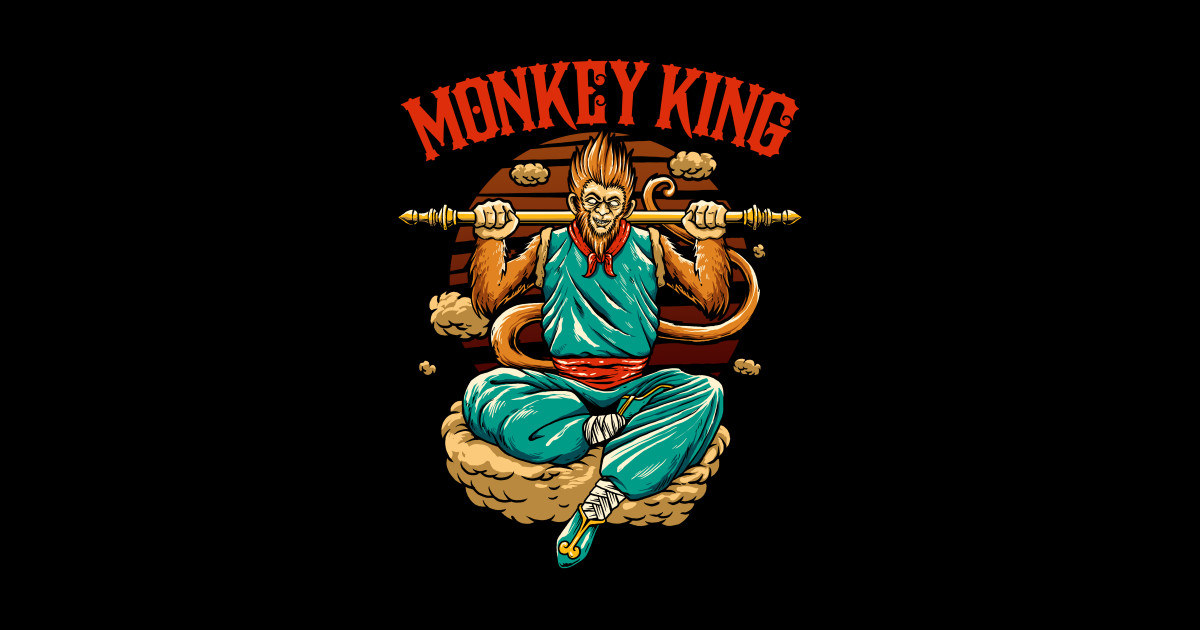 Monkey KIng - Monkey King Sun Wukong - Sticker | TeePublic