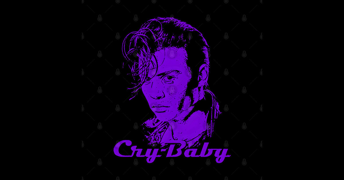 Purple Sillhouette Cry Baby - Custom Person Silhouette - Sticker ...