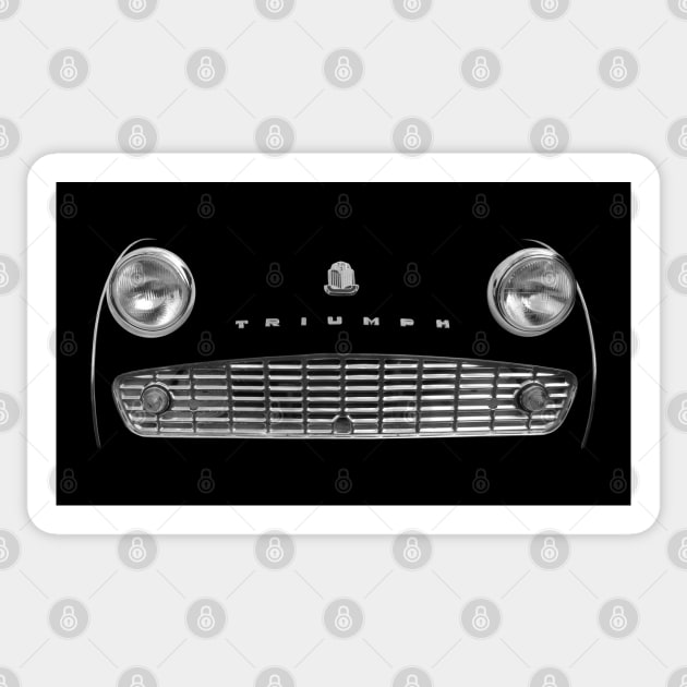 Triumph TR3 1950s British classic car minimalist grille - Triumph Tr3 ...