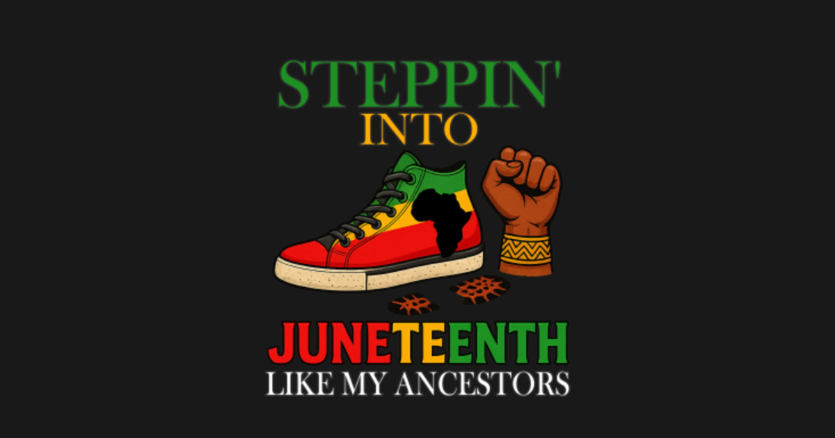 Stepping Into Juneteenth Afro Woman Black Girls Sneakers Men - Stepping ...