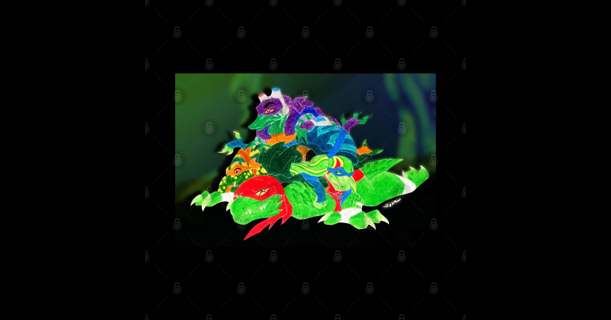 Turtle Pile - Rise of the TMNT - Rottmnt - Posters and Art Prints ...