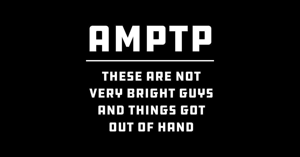 AMPTP Are Morons - Writers Guild Of America On Strike - Sticker | TeePublic