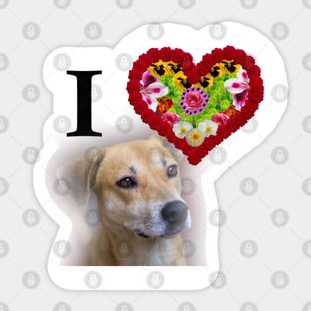 i love dog - I Love Dogs - Sticker | TeePublic
