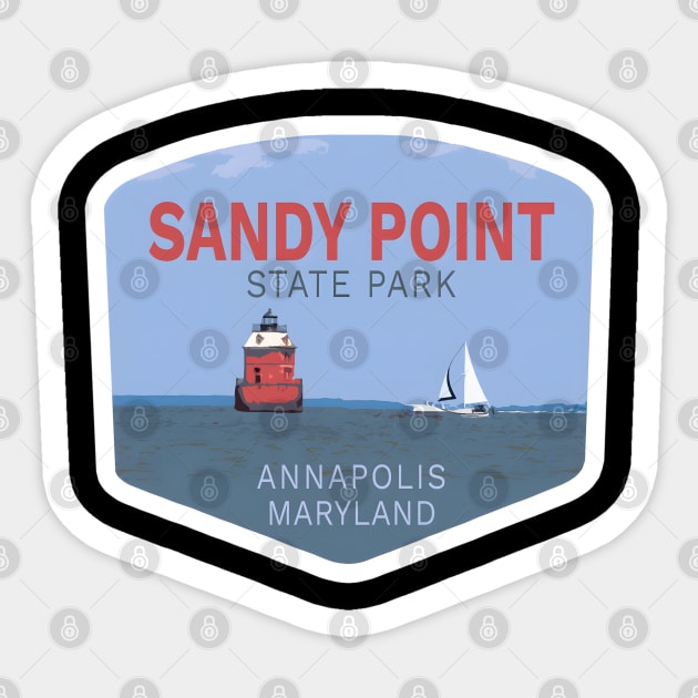 Sandy Point State Park - Marylands - Sticker | TeePublic