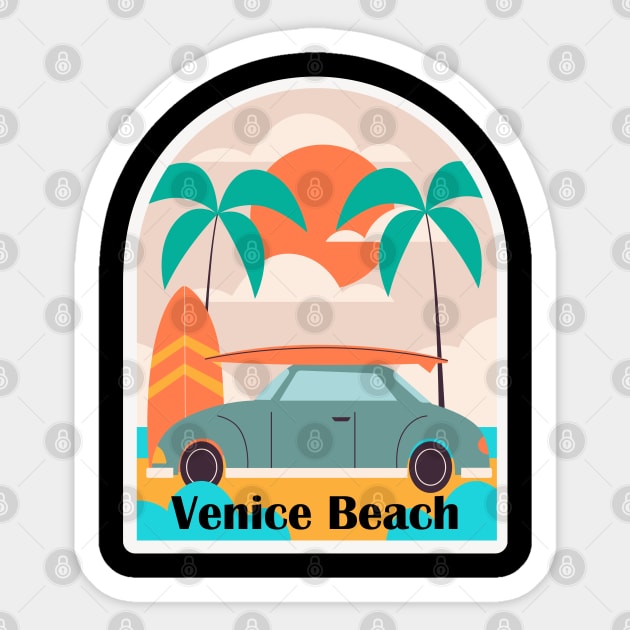 Venice Beach - California - Sticker | TeePublic