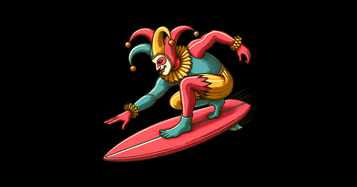 Jester - Surfing - Jester Activity Cycling Reading Book - Sticker ...