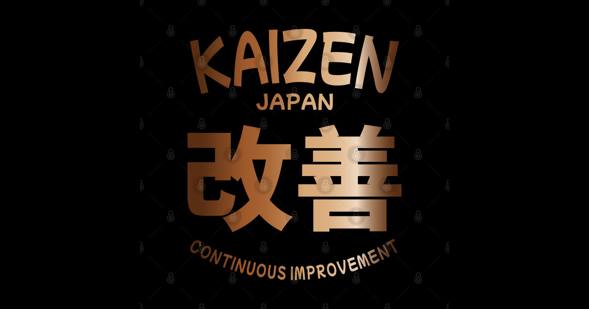 Kaizen Continuous Improvement Japanese Typography Design - Japan ...