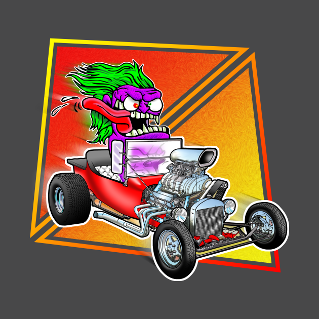 Hot Rod Monster - Hotrodder - Pin | TeePublic