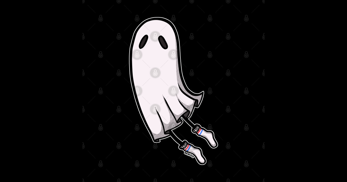 Tube Sock Ghost - Ghost - Sticker | TeePublic