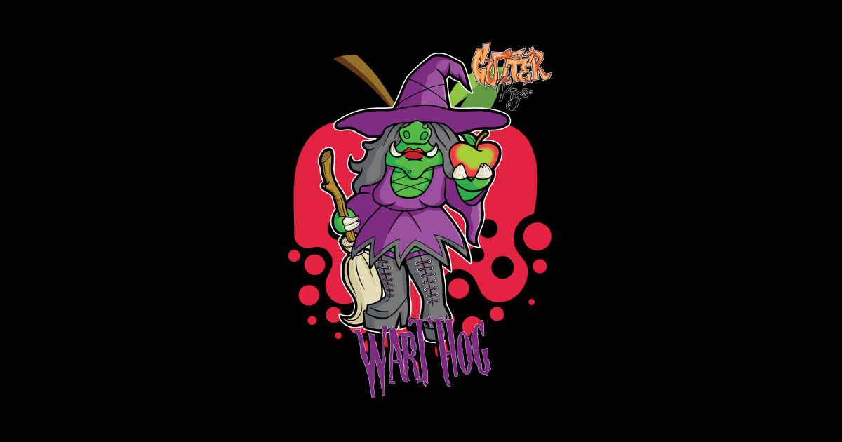 Gutter Pigs Wart Hog - Halloween - Sticker | TeePublic
