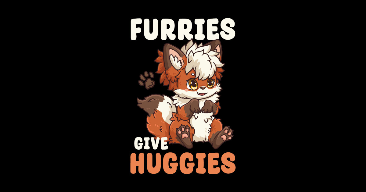 Furries give huggies I Anime Furry Fandom - Furry Fandom - Sticker ...