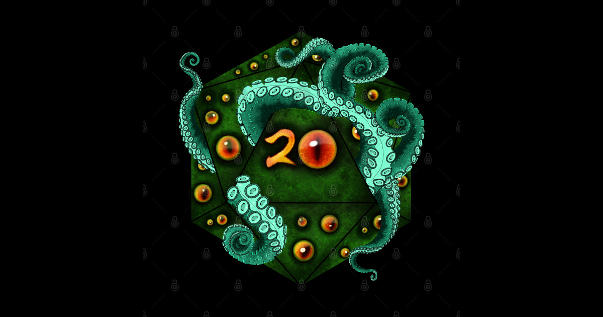 Eldritch Horror D20 - Dnd - Sticker | TeePublic