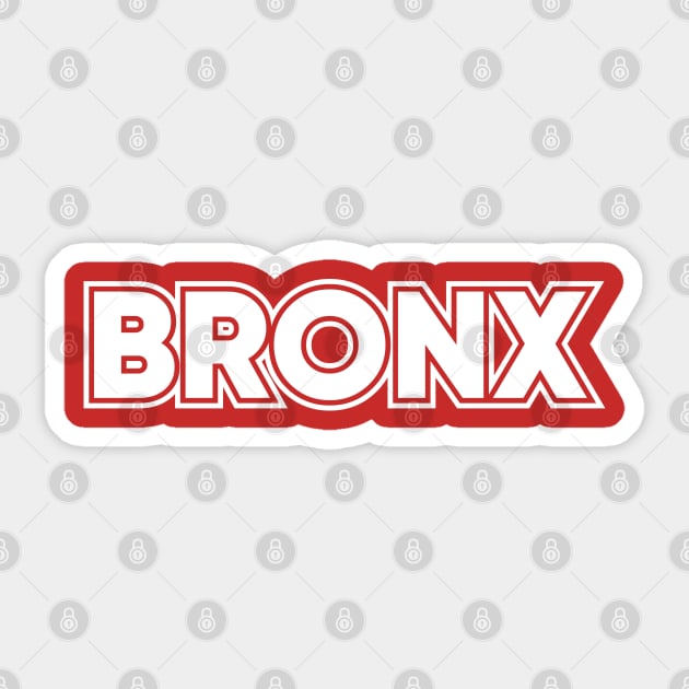 Bronx Typography Design - Bronx - Sticker | TeePublic