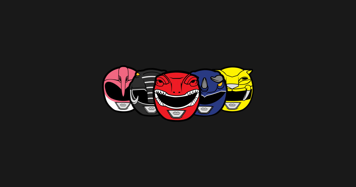 Power Rangers Head - Power Rangers - T-Shirt | TeePublic