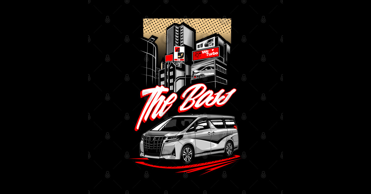 Toyota Alphard 01 - Automotive Apparel - Sticker | TeePublic