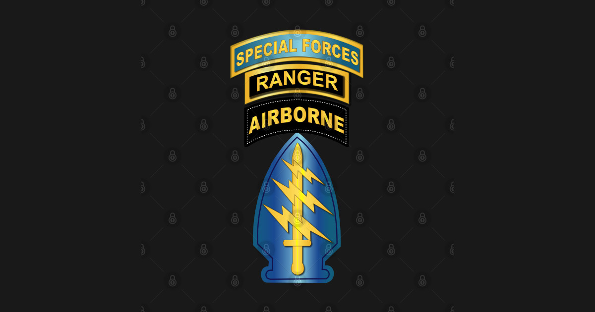 Airborne - SF SSI - SF Tab - Ranger Tab - Airborne Sf SSI Sf Tab Ranger ...
