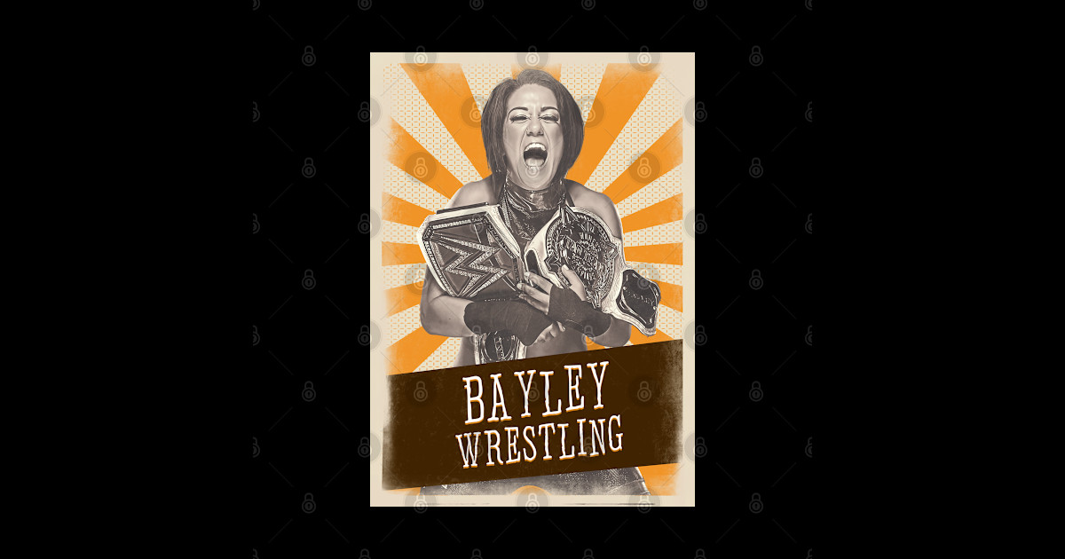 Vintage Aesthetic Bayley Wrestling - Bayley - Posters and Art Prints ...