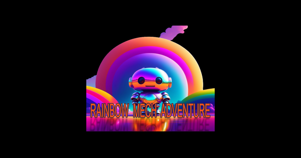 Rainbow Mech Adventure - Rainbow Mech Adventure - Sticker | TeePublic