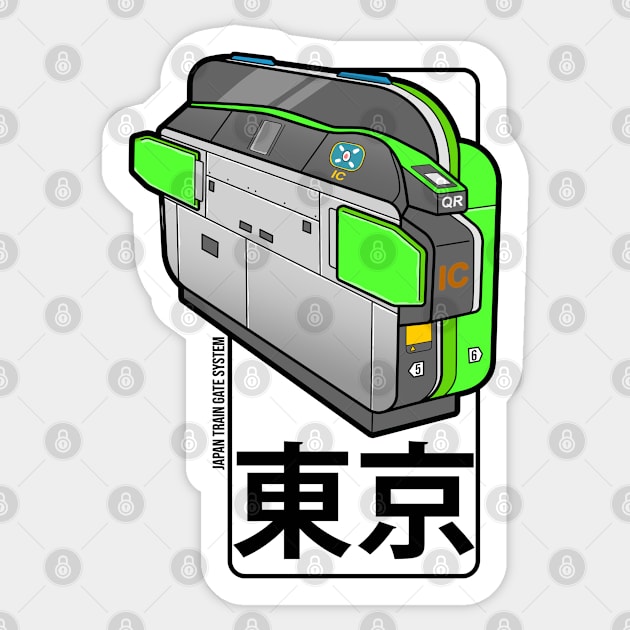 Yamanote Line Train Ticket Gate - Yamanote - Sticker | TeePublic