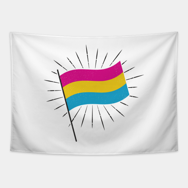 Retro Pan Pride Flag - Pan Pride - Tapestry | TeePublic