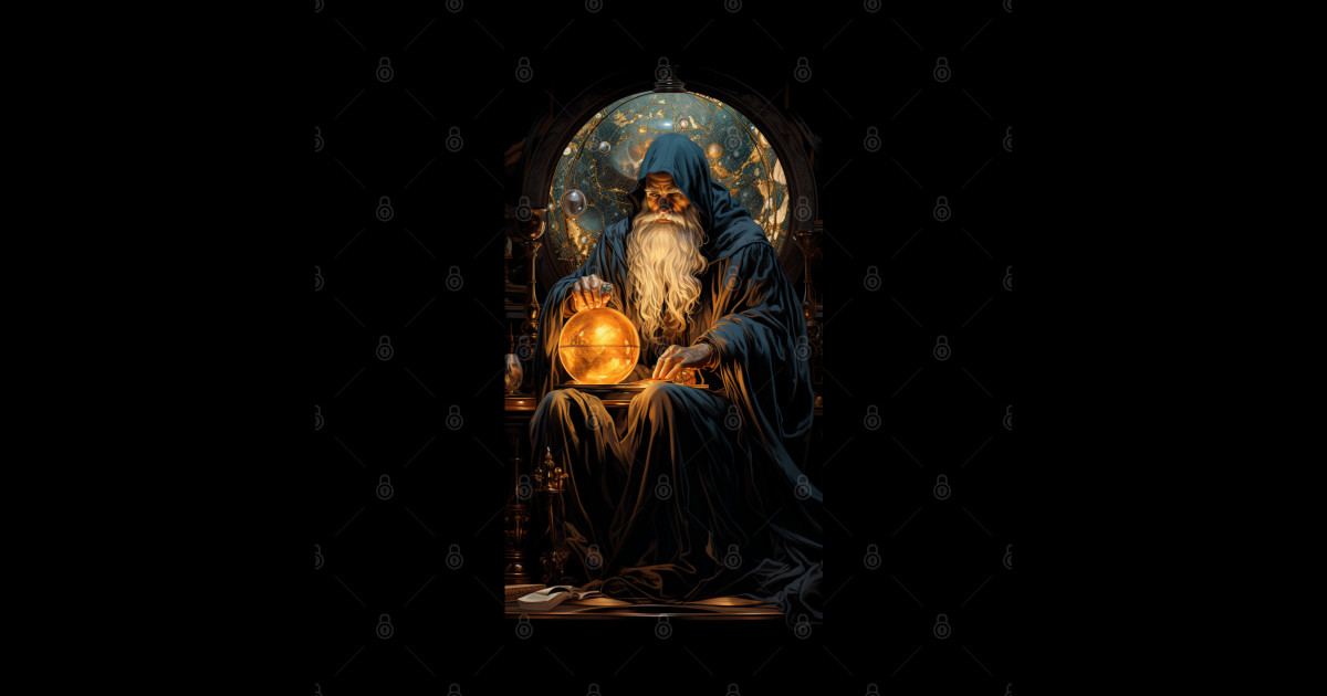 Arcane Sorcery - Fantasy Wizard - Fantasy - Sticker | TeePublic