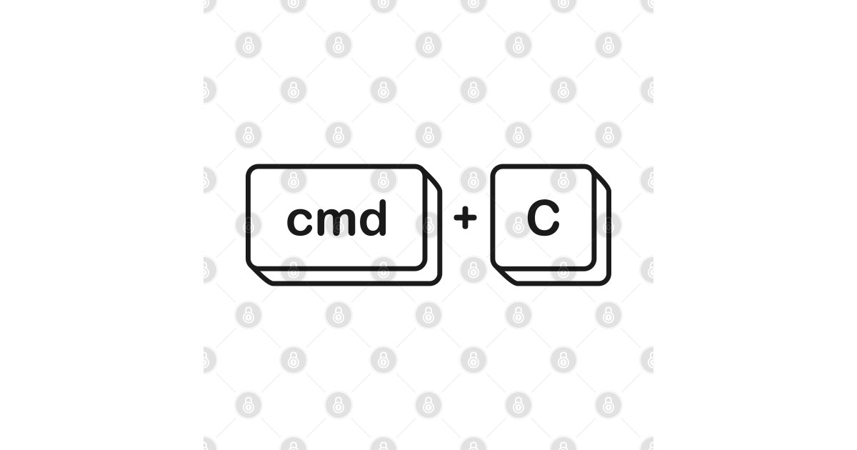 Copy Shortcut Keys Icon - Copy - T-Shirt | TeePublic