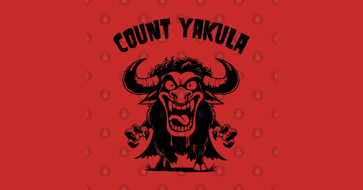 Count Yak-ula cartoon - Yak - T-Shirt | TeePublic
