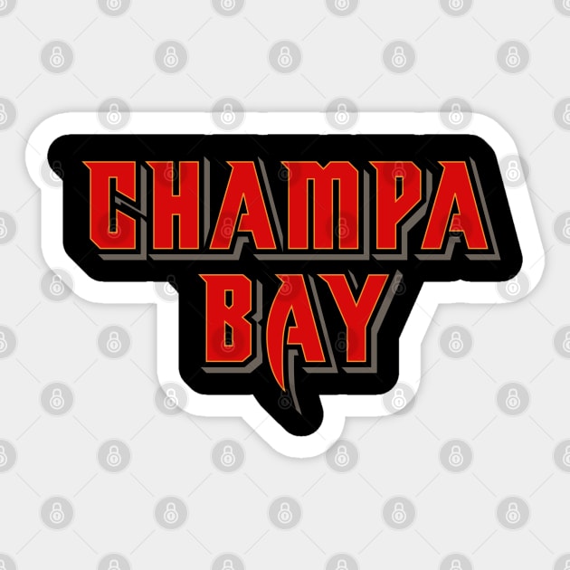 Champa Bay - Black - Champa Bay - Sticker | TeePublic
