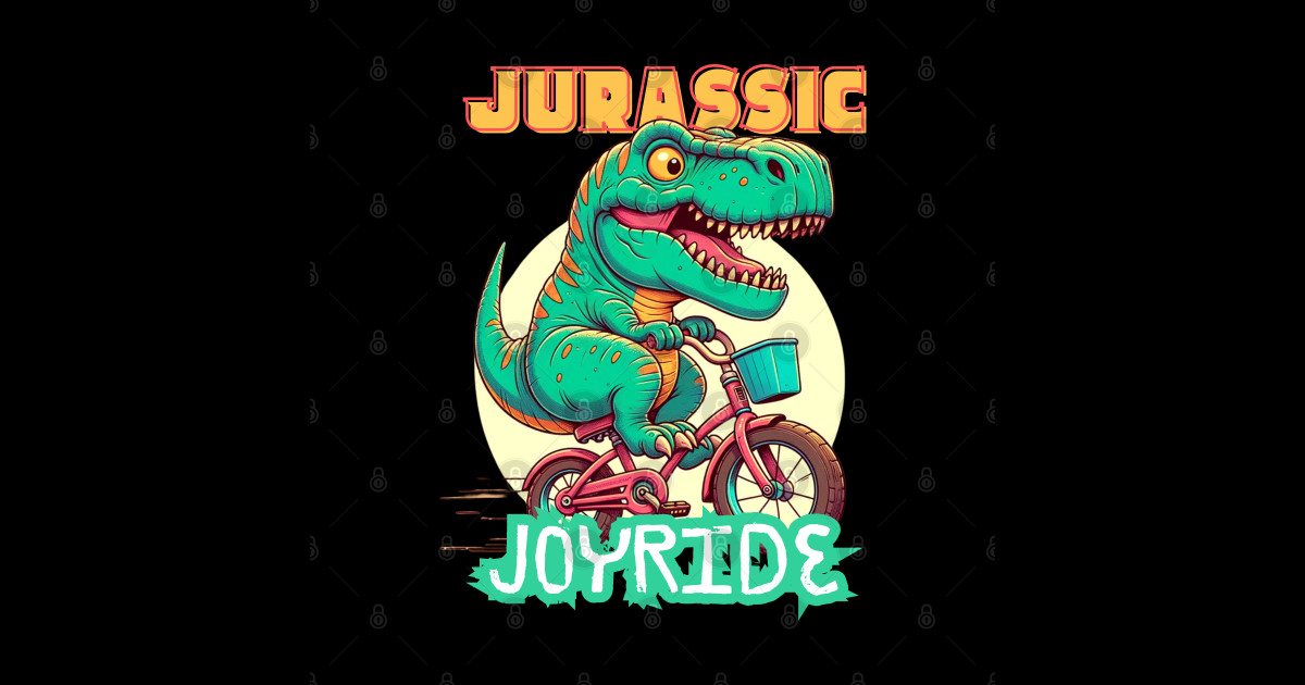 Jurassic Joyride - Dinosaur - Sticker | TeePublic