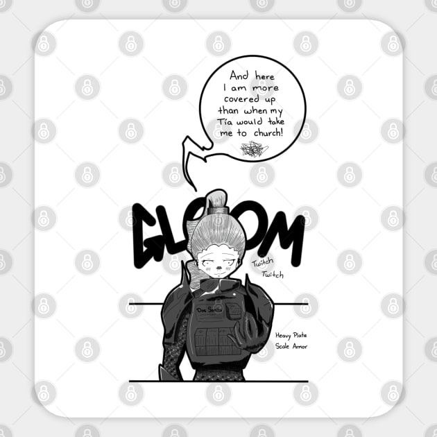 Armor of Modesty - Webtoon - Sticker | TeePublic