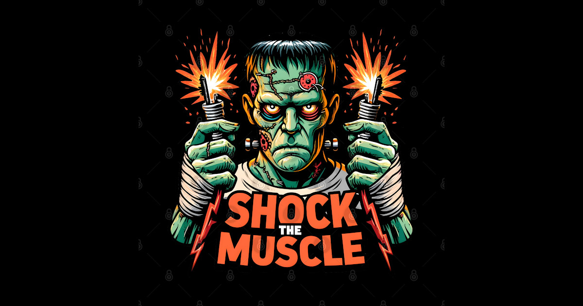 Shock The Muscle! - Gym Bodybuilding Motivation - Sticker | TeePublic