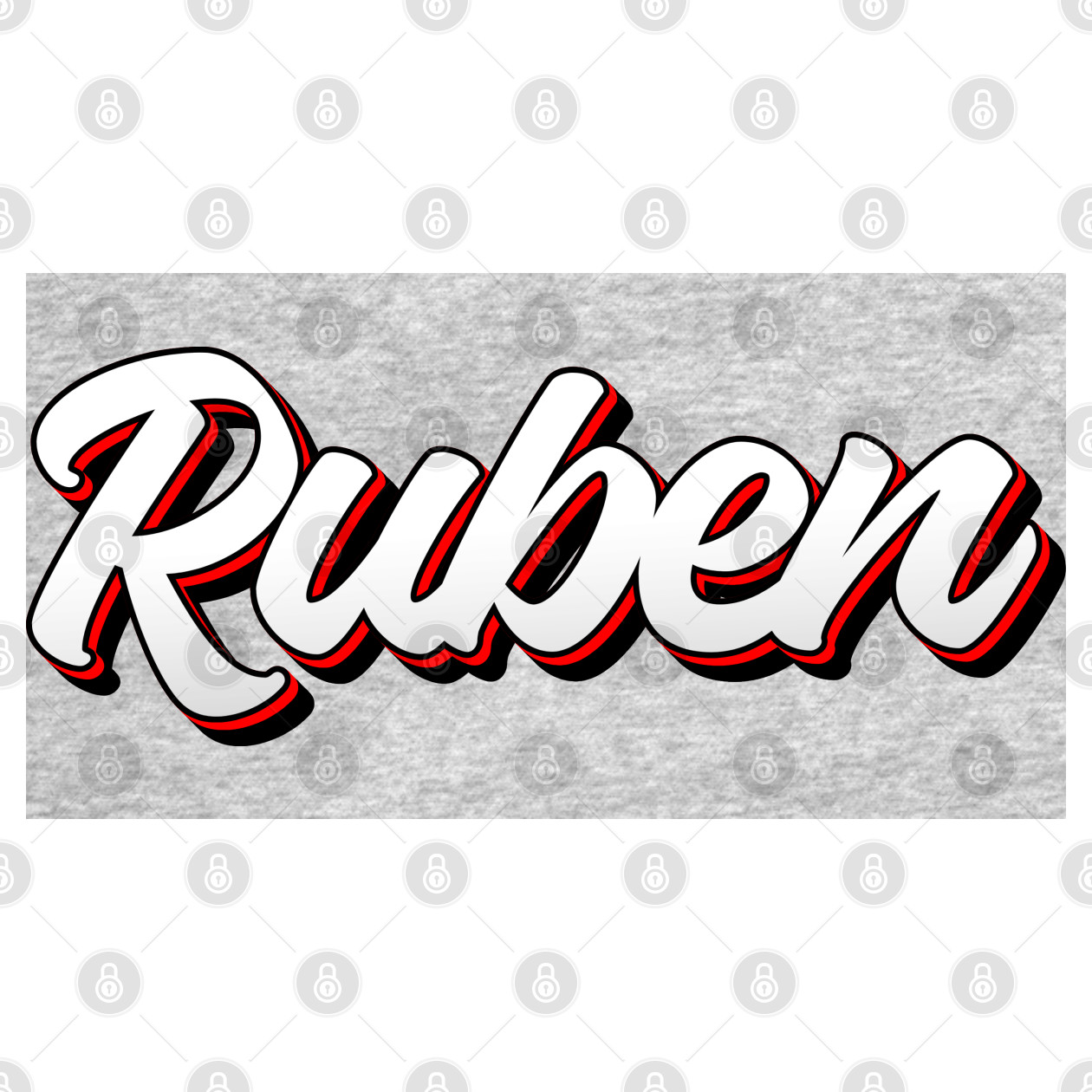 Ruben name - cool 70s retro font - Ruben Name Cool 70s Retro Font - T ...