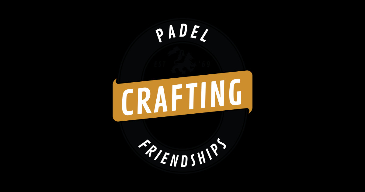 Padel Crafting Friendships - Padel - Sticker | TeePublic